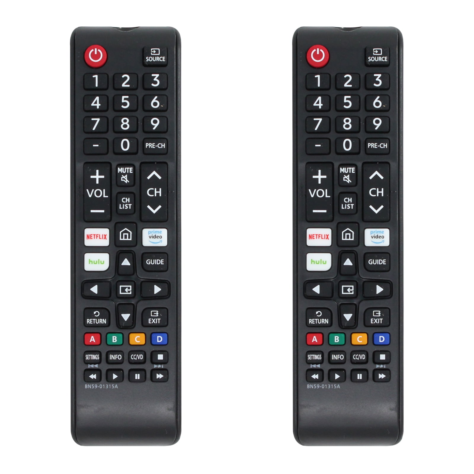 2-Pack BN59-01315A Remote Control Replacement - Compatible with Samsung ...