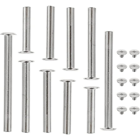 Jicidcha 50 Sets Chicago Binding Screws Cross Head Stud Screw Posts ...