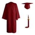 Graduation Gown And Cap Set Adult Unisex Bachelor College High School ...