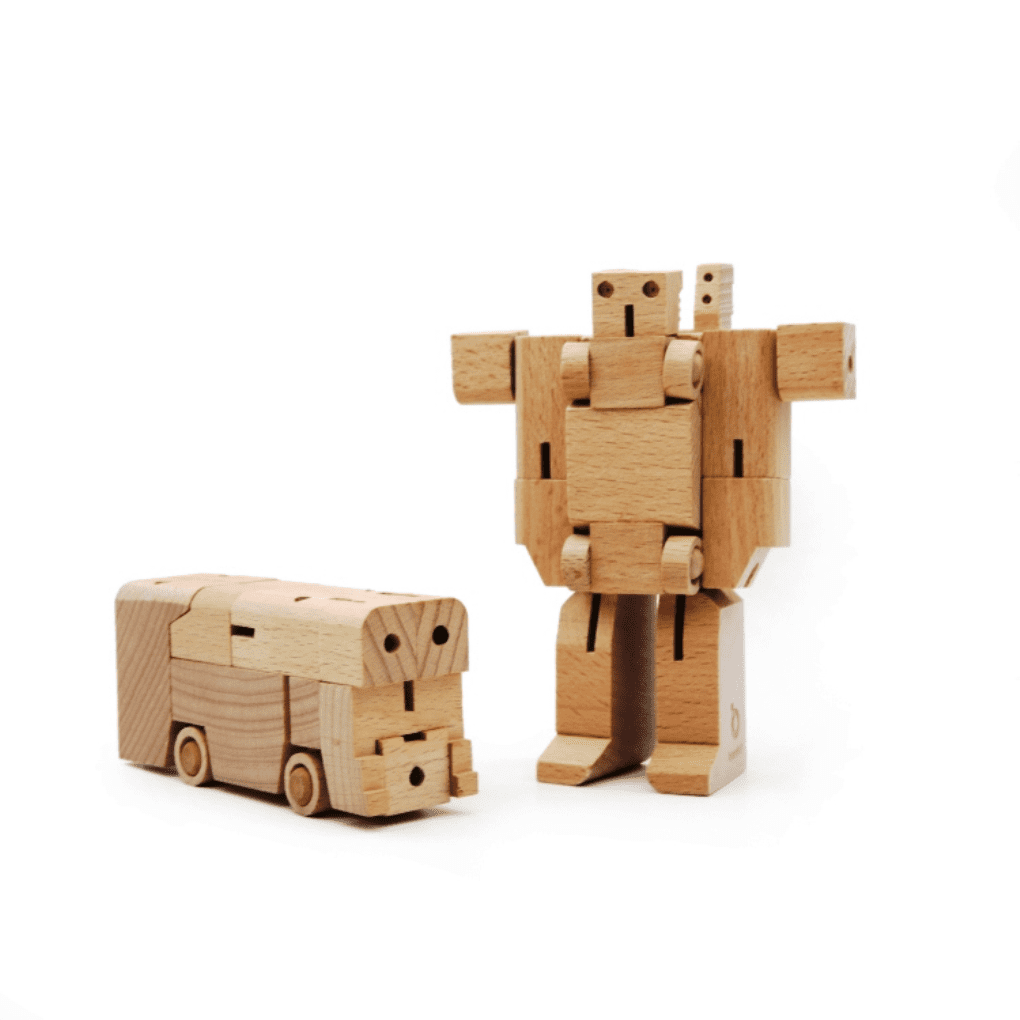 WooBots - Wooden Robot Transforms into a Bus - Walmart.com