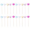 50pcs Crown Cake Picks Adorable Cupcake Topper Dessert Picks Creative ...