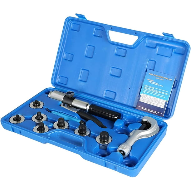 EPOTOOR Hydraulic Tube Expander Swaging Tool Kit 7 Expander Heads 3/8 ...
