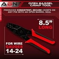 ABN Open Barrel Crimper, Wire Terminal Tool, 14-24 Gauge, Electrical ...