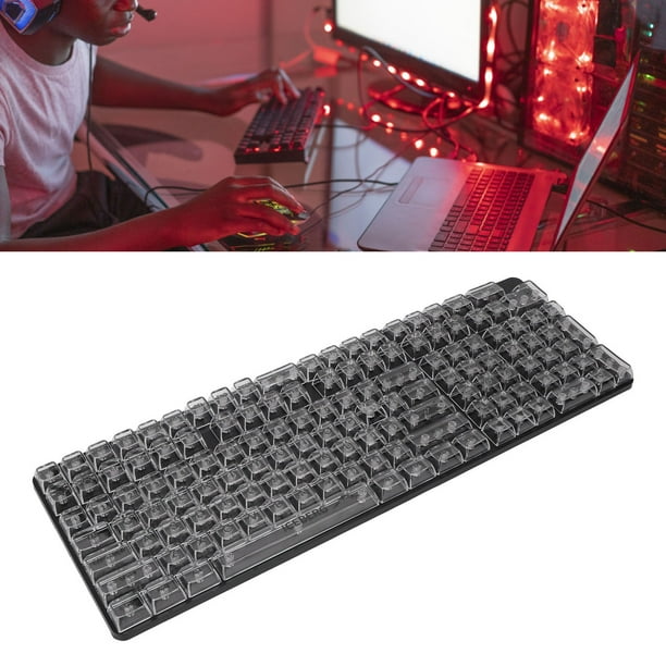 132 Keys Mechanical Keyboard Keycaps, CBSA Height Transparent Ergonomic ...