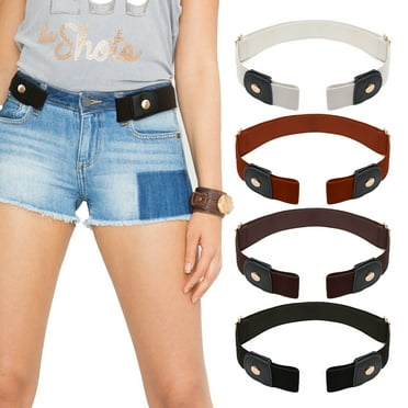 VONTER No Buckle Invisible Stretch Belt Buckle-Free Elastic Belt for ...