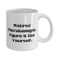 Brilliant Microbiologist 11oz Mug, Retired Microbiologist. Figure It ...