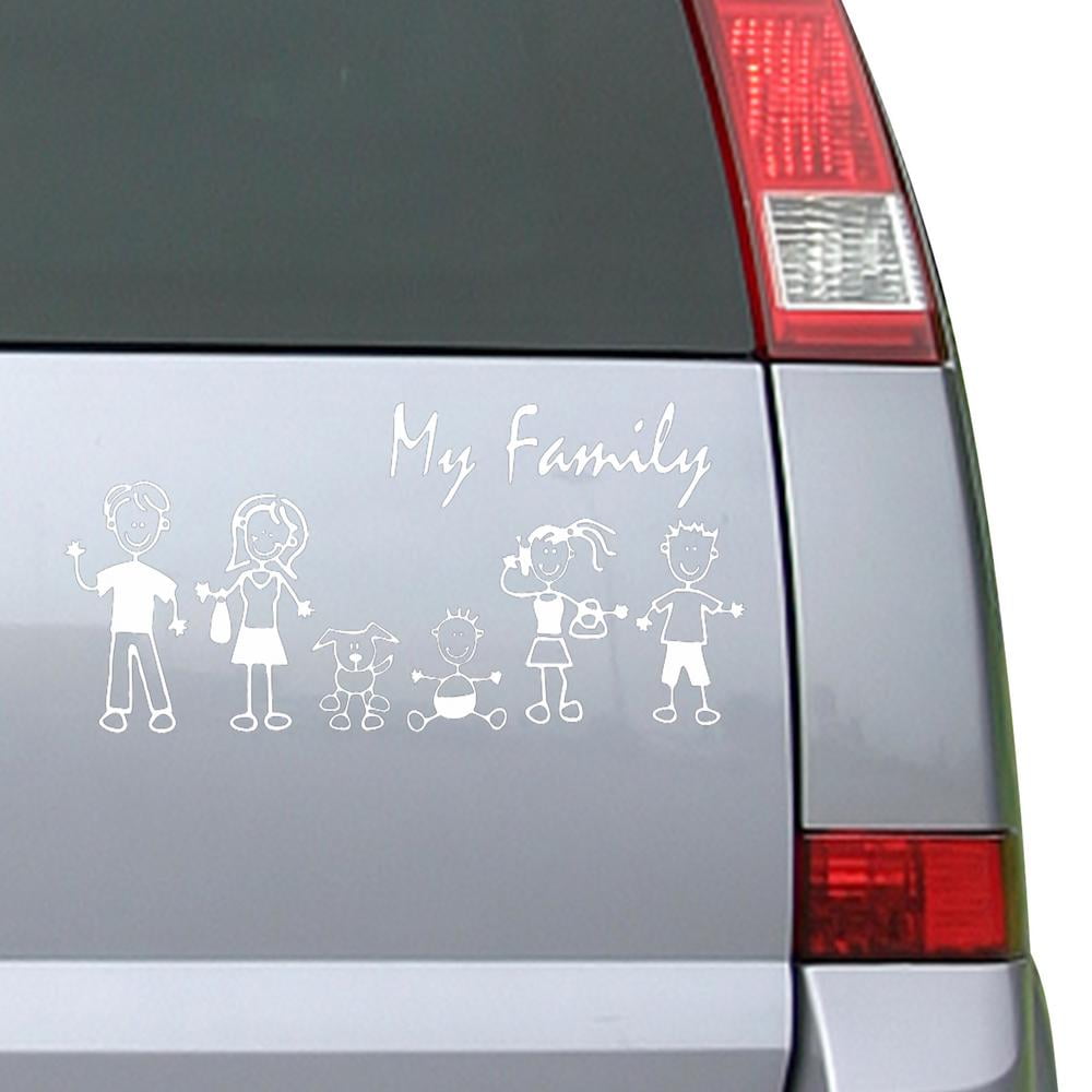 Stick Figure Family Stickers For Cars