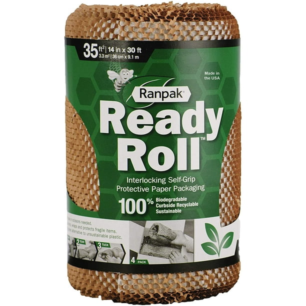 Ranpak Ready Roll Natural Packing Paper 30 ft x 14 in | Honeycomp ...