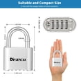 1 Pack General Heavy Duty 4 Digit Combination Lock, Anti-Error Feature ...