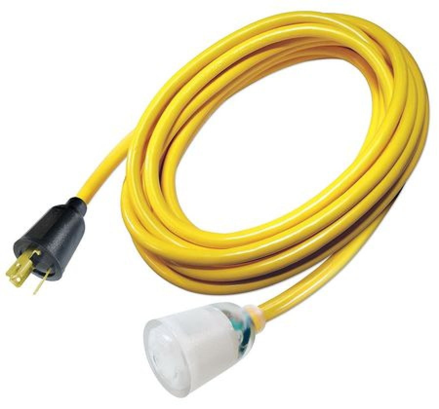 POWER FIRST 4GAA2 50 ft. 10/3 Lighted Extension Cord SJTOW - Walmart.com