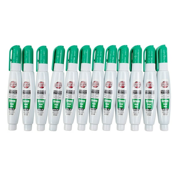 12 Pc Set Yellow Fine Tip Pump Squeeze Super Met-Al Paint Marker Pens ...