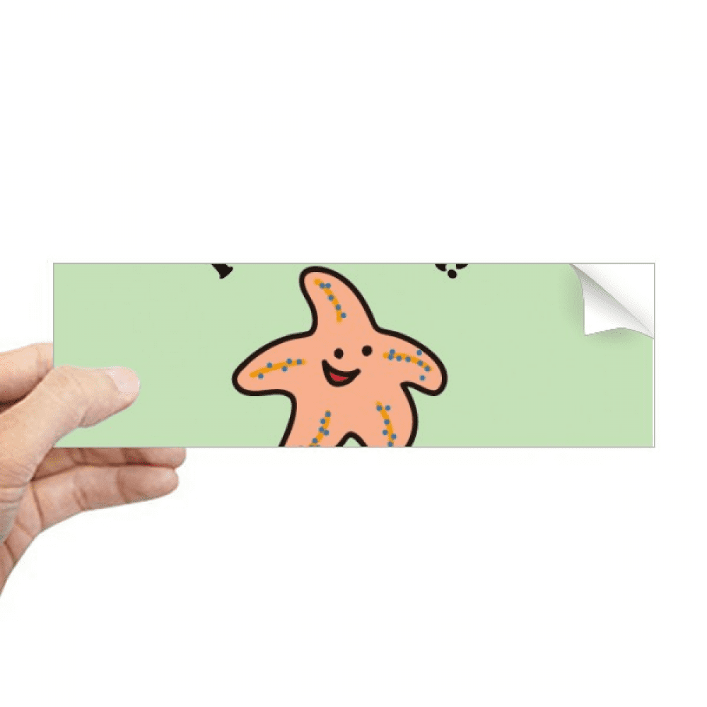 Starfish Life Ocean Star Rectangle Bumper Sticker Notebook Window Decal ...