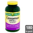 Spring Valley Cinnamon Plus Chromium Dietary Supplement, 1,000 mg, 180 ...