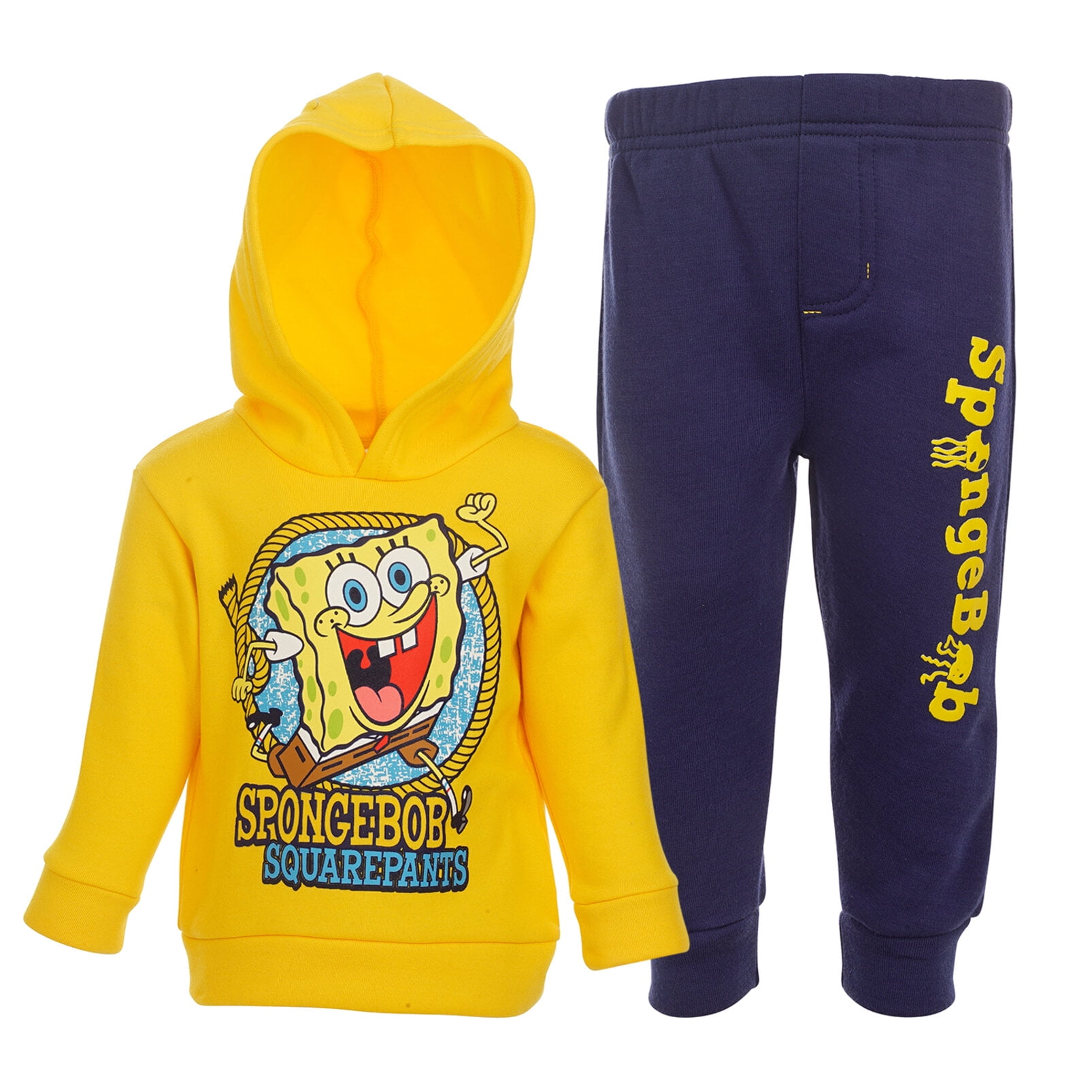 SpongeBob SquarePants Toddler Boys Fleece Hoodie and Pants Outfit Set ...