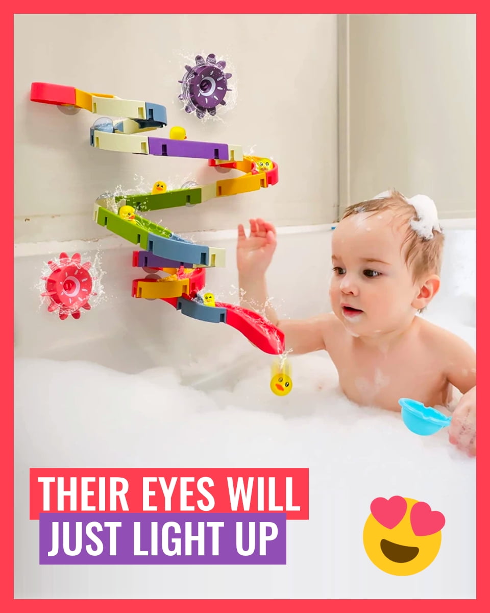 SplashQuack - Duck & Slide Bath Toy (34pc) - Walmart.com