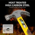 "Deli 16-Ounce Claw Hammer, Fiberglass Handle, Shock Reduction Grip, 13 ...