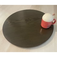 21-in Diameter Brown Wood Rotating Turntable Big Lazy Susan - Walmart.com