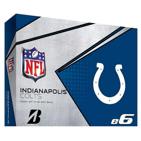 Bridgestone 75516 NFL e6 Indianapolis Colts Golf Balls, White - 12 ...