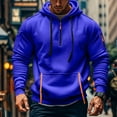 Bbyeadc Blue Quarter Zip Pullover For Men Plus Size Quarter Zip Vintage