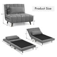 Giantex Sofa Bed, Convertible Adjustable Sleeper Recline Chair, Guest ...