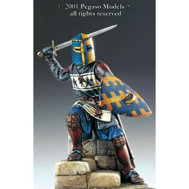 Pegaso Models 54mm Italian Knight End of XIII c. White Metal Figure Kit ...