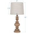 Mainstays 19 Traditional Wood Tone Table Lamp Oatmeal Shade - Walmart.com