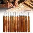 12Pc Wood Carving Tools Set, Wood Carving Knives Kit, Professional ...