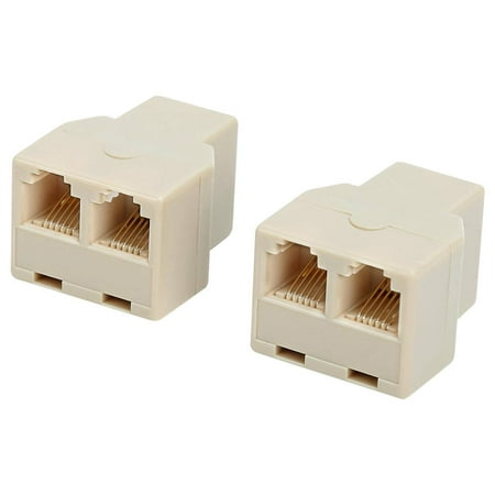 RJ12 6P6C 1 Female to 2 Female Telephone Line Splitters, LZMY Telephone ...