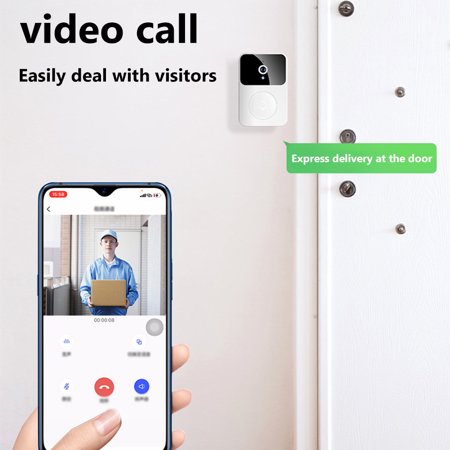 HD Visual Doorbell,Smart Wireless Remote Video Smart Doorbell Wireless ...