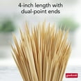 Goodcook Pro 4in Skewers Durable Bamboo Small Kebabs Appetizers Cocktail Party - Walmart.com