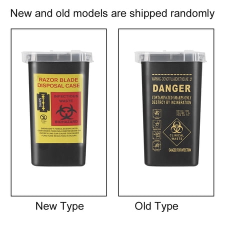 Plastic Container, Mini Trash Can Biohazard Needle Container, Syringe ...