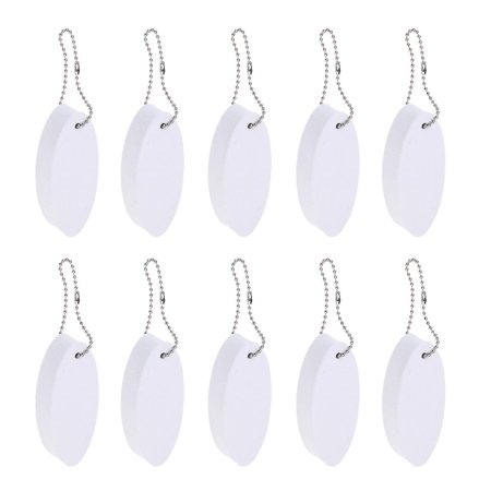 10 Pieces Yachting Yachting Floating Key Chain Key Surfboard White ...