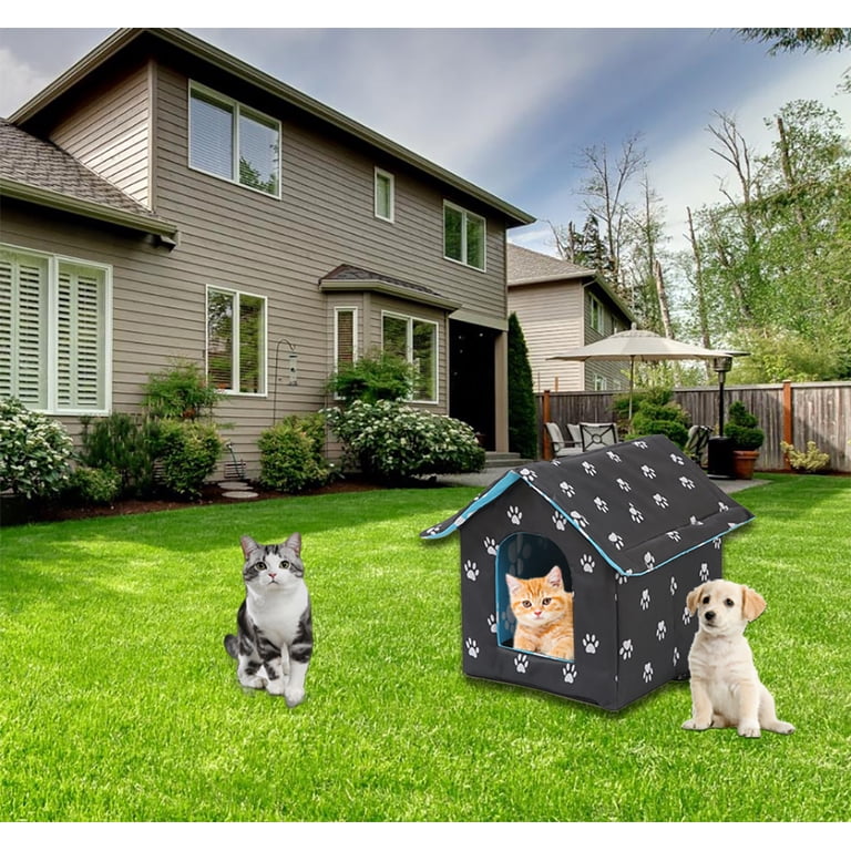 Outdoor Cat House PETKIT , Waterproof Cat Shelter Tent Outside ...