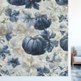 Blue Pumpkins Fall Privacy Window Film, Decorative Stained Glass Window ...