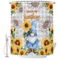 Blue Dwarfs Shower Curtain, You Are My Sunshine Sunflower Spring Plant ...