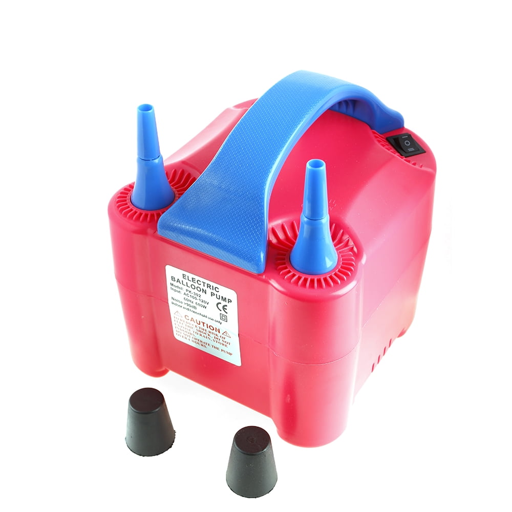 Electric Balloon Inflator Pump (Rose Red) Dual Nozzle 110V 680W Air ...