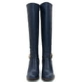 Ferwind Women's Knee-High Riding Boots Tall Heels Buckle Straps Adult ...