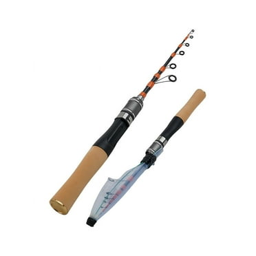 B'n'M 13ft Black Widow Ready Rig, Telescopic Panfish Pole with Hook ...