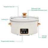 The Pioneer Woman 6 Qt Digital Slow Cooker with Locking Lid, Linen ...
