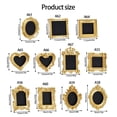 2Pcs Classical Ornate Small Gold Photo Frame Delicate Wall Art Decors ...