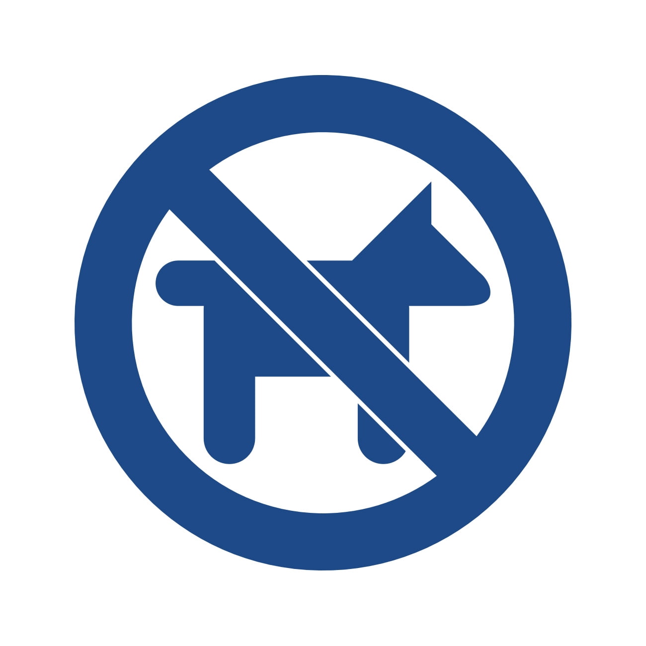 No Dogs Allowed Sticker Decal Die Cut - Self Adhesive Vinyl ...