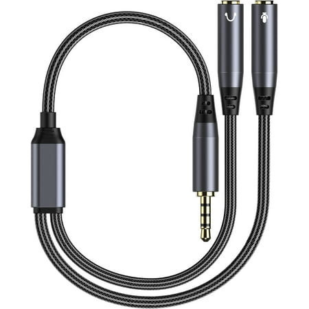 Headphone Splitter, 3.5mm Audio Stereo Y Splitter Extension Cable, Male ...