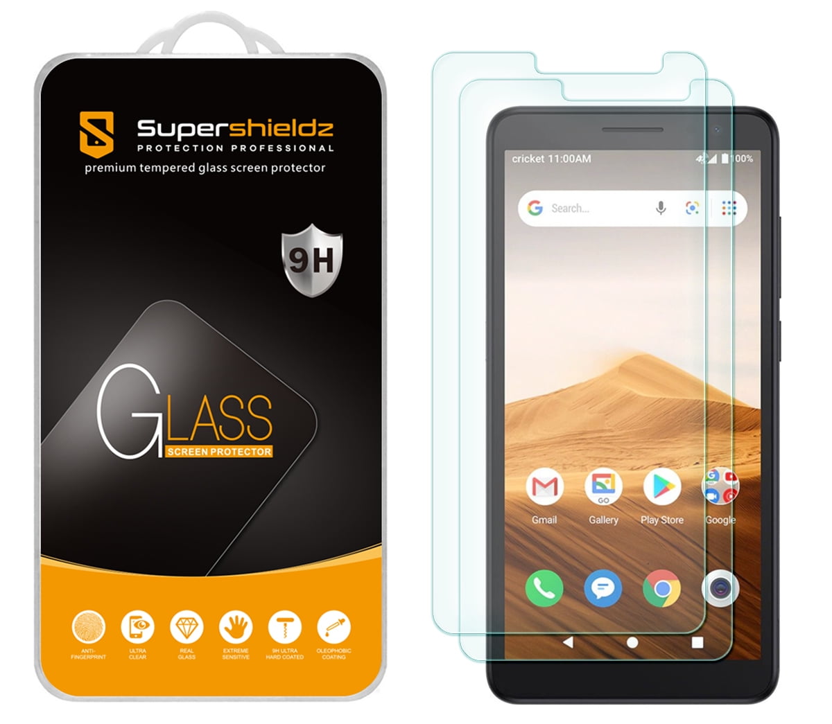 [2-Pack] Supershieldz for Alcatel Apprise Tempered Glass Screen ...