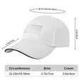 American Flag Sandwich Brim Baseball Hat, Men’s Structured Patriotic ...