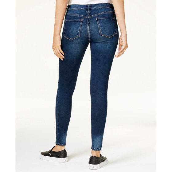 Black Daisy - Juniors' Billie 30" Inseam Ripped Knee Skinny Jeans ...