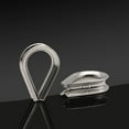 10Pcs Cable Wire Rope Protective Sleeve Stainless Thimble Rigging ...