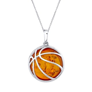 Stone Stud Basketball Goal Net Pendant with 3mm Box Chain Necklace ...