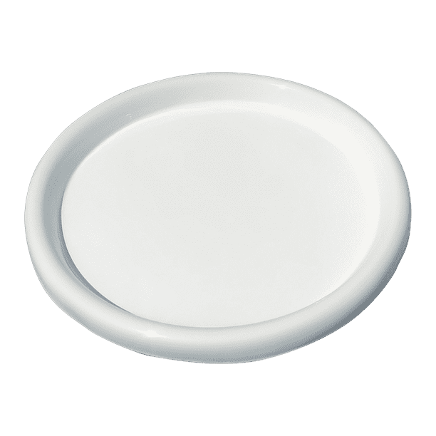 Plato Base de fibra de vidrio FibraFormas modelo Redondo 25 Blanco ...