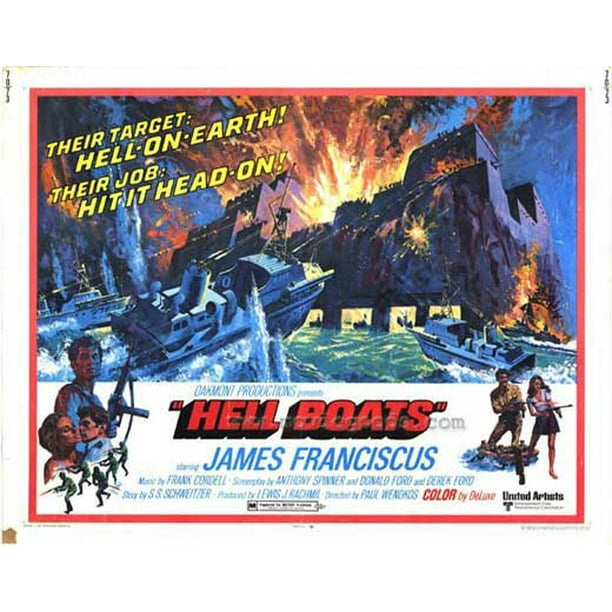 Hell Boats - movie POSTER (Style A) (11" x 14") (1970) - Walmart.com ...