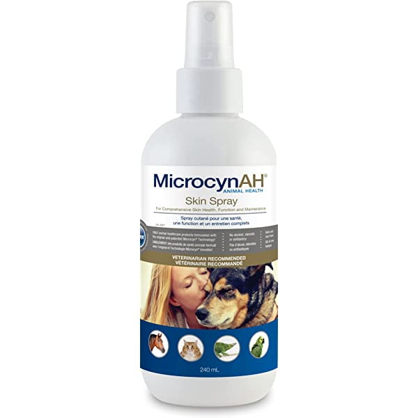 MicrocynAH Itchy Skin Relief for Dogs Cats and Pets - 240ml - Use as ...